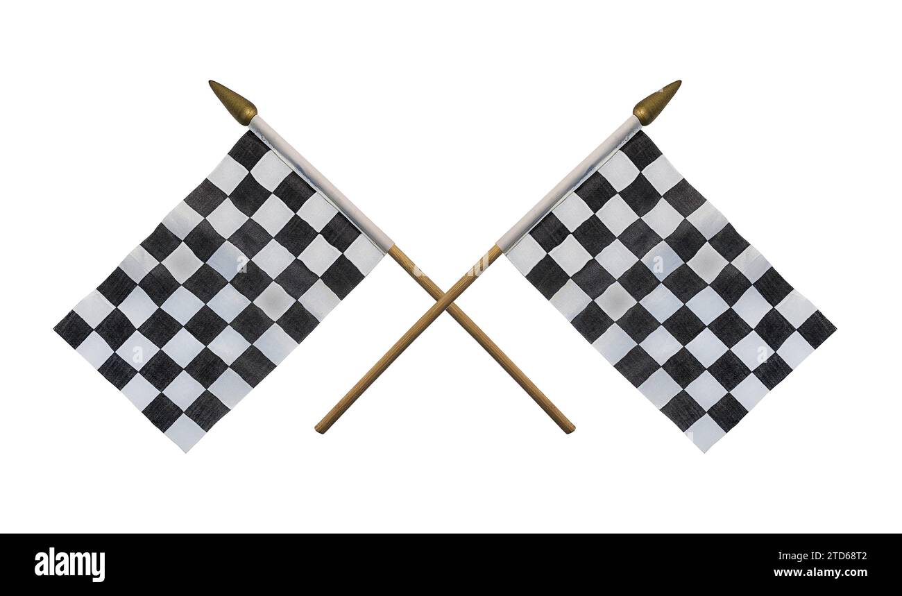 Black and white checkered flags Stock Photo - Alamy