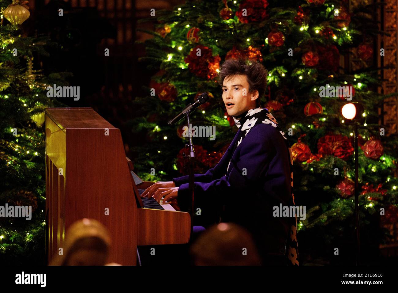 Jacob Collier performs during the Royal Carols - Together At Christmas ...