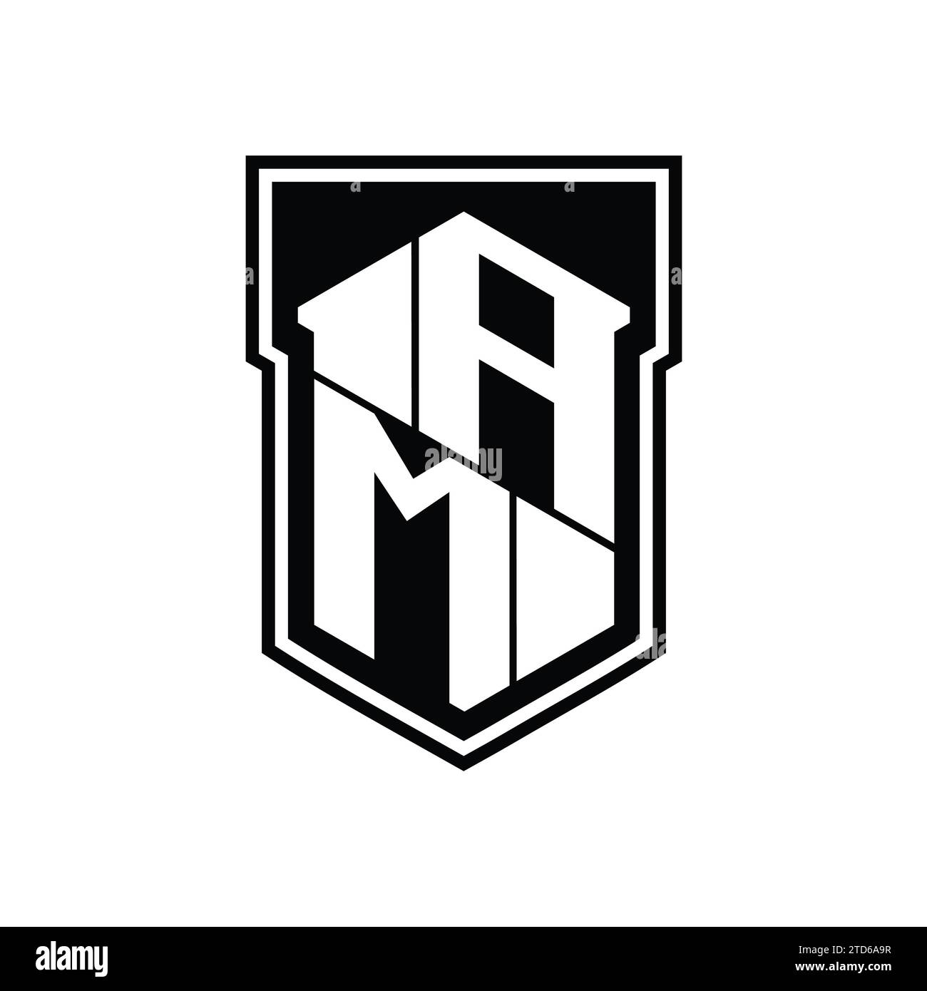 Am monogram logo hi-res stock photography and images - Alamy