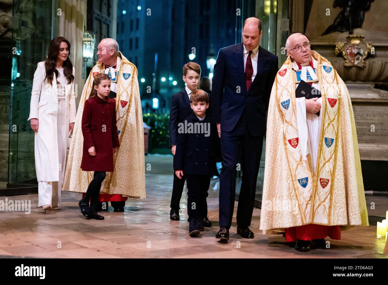 (left to right) The Princess of Wales, the Reverend David Stanton ...