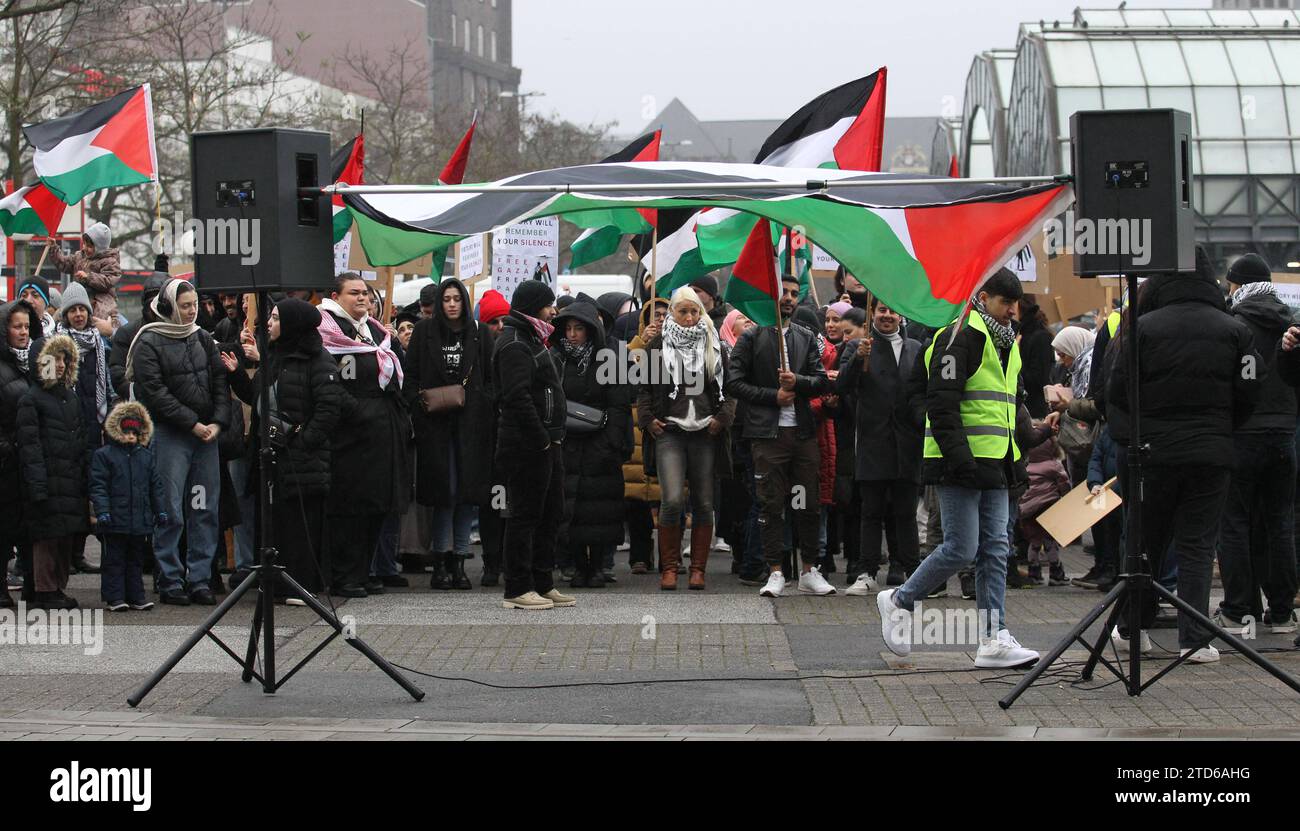 Pro-Palästina-Demonstration auf dem Heidi-Kabel-Platz am Hauptbahnhof ...