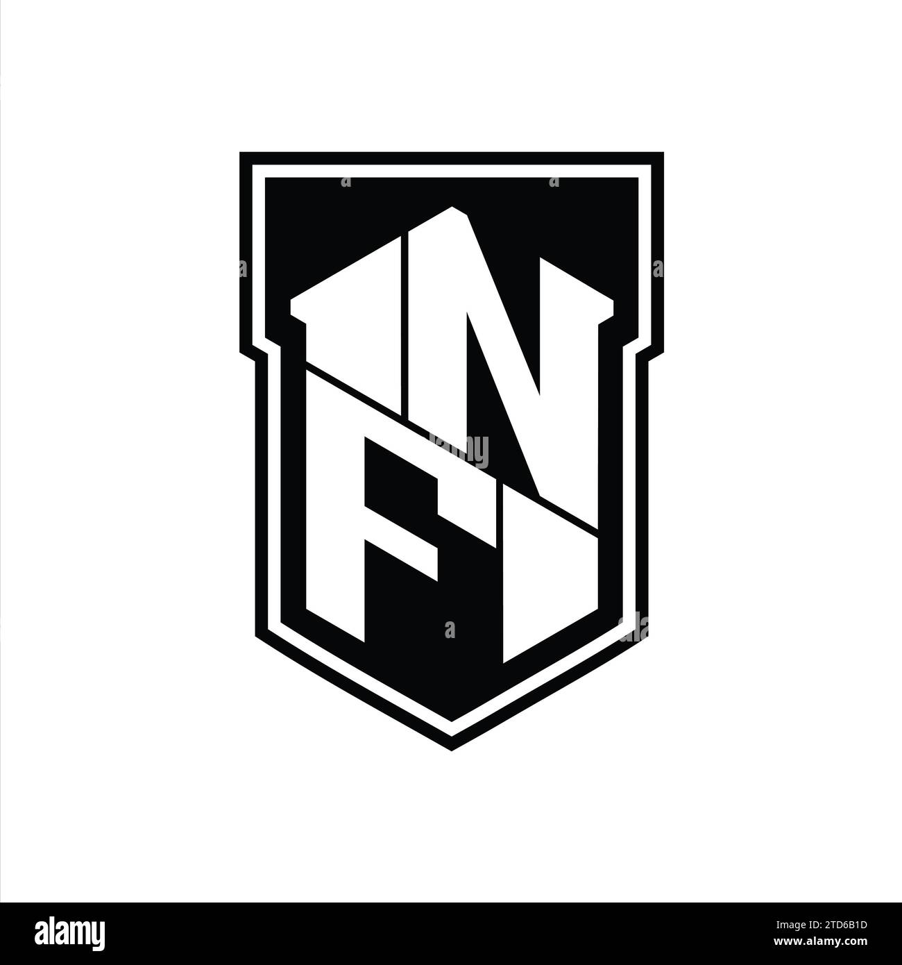 Nf logo concept design hi-res stock photography and images - Alamy