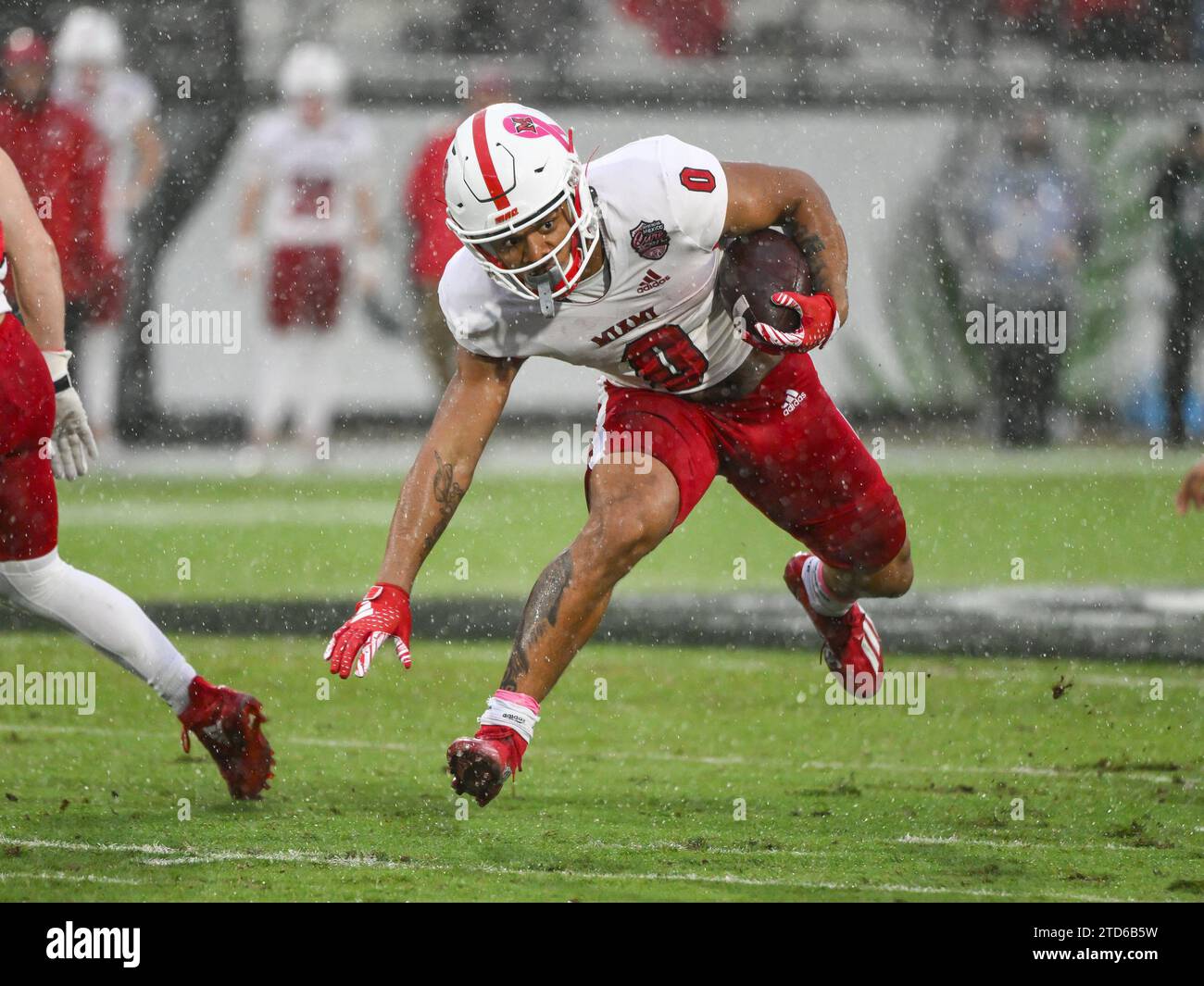 December 16, 2023: Miami (Oh) running back Rashad Amos (0) runs with ...