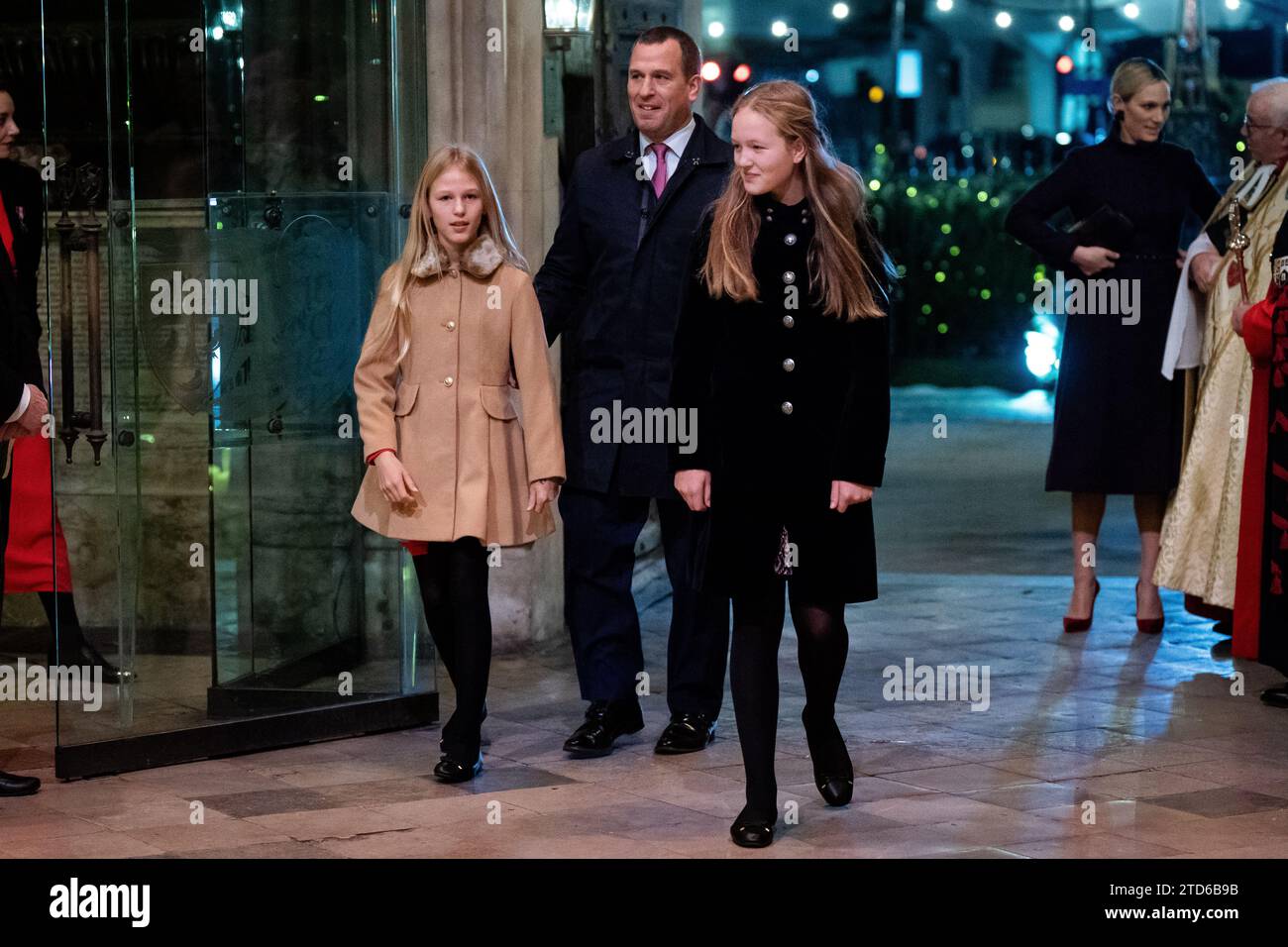 Savannah Phillips, Peter Phillips, and Isla Phillips during the Royal ...