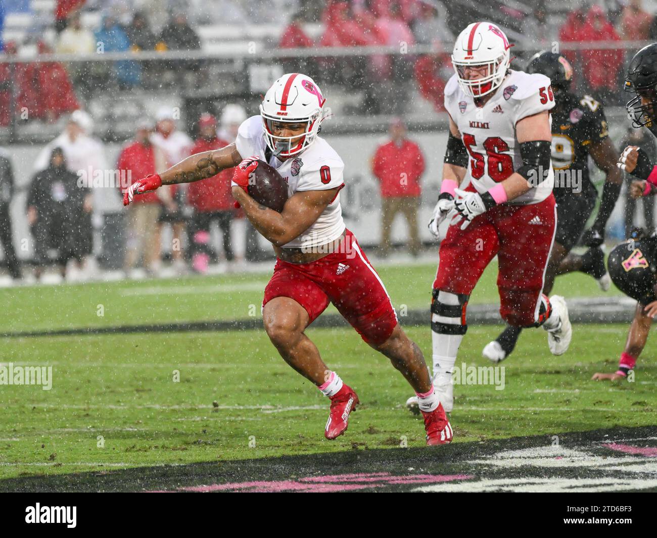 December 16, 2023: Miami (Oh) running back Rashad Amos (0) runs with ...