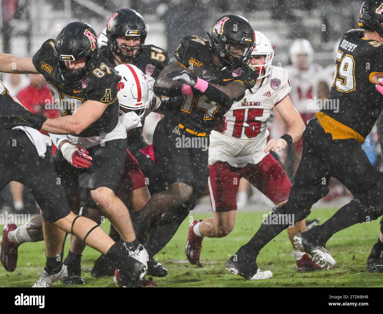 December 16, 2023: Appalachian State running back Kanye Roberts (14 ...