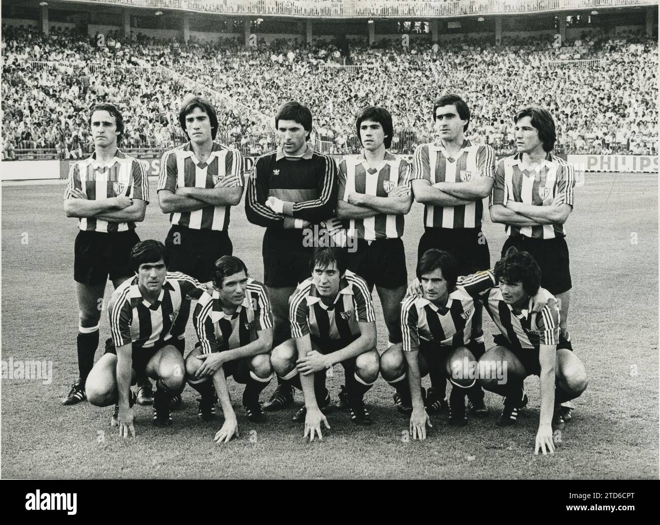Madrid, 09/14/1980. Santiago Bernabeu Stadium. League match of the 1980 ...