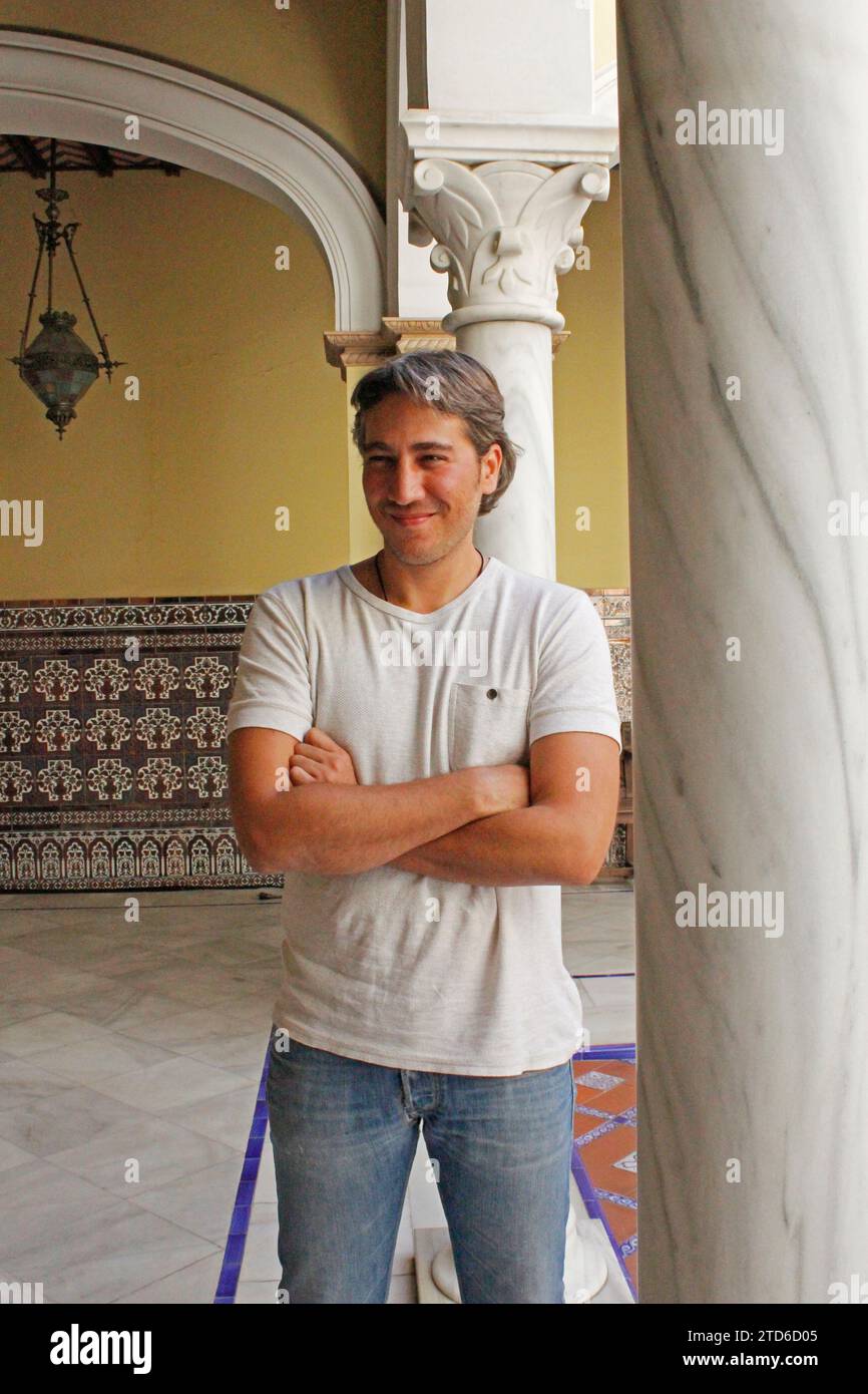 Madrid 09/08/2014. Actor Alberto Ammann visits the Abc.Es editorial ...