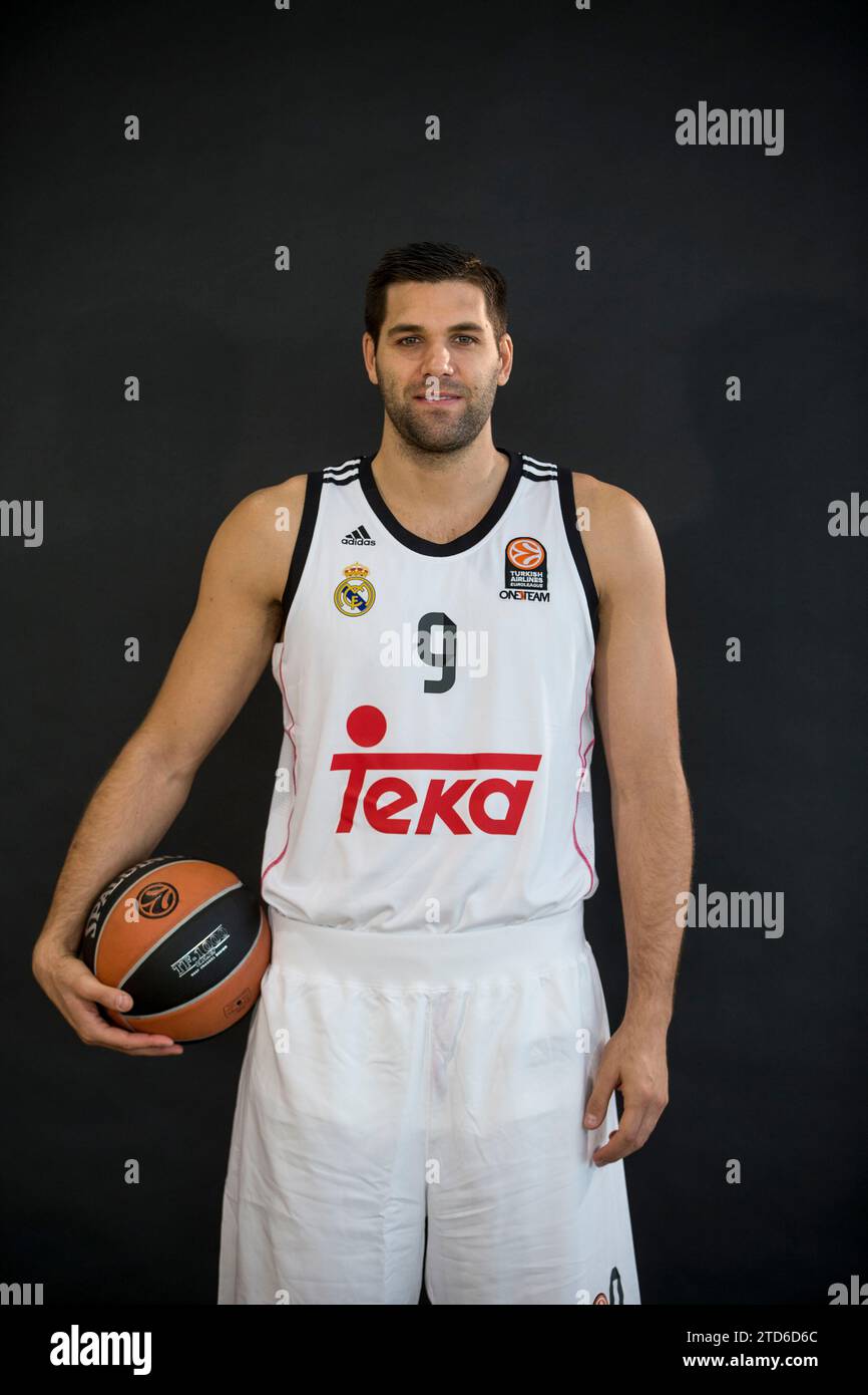 Madrid, October 2, 2014. Media day with Real Madrid basketball. In the ...