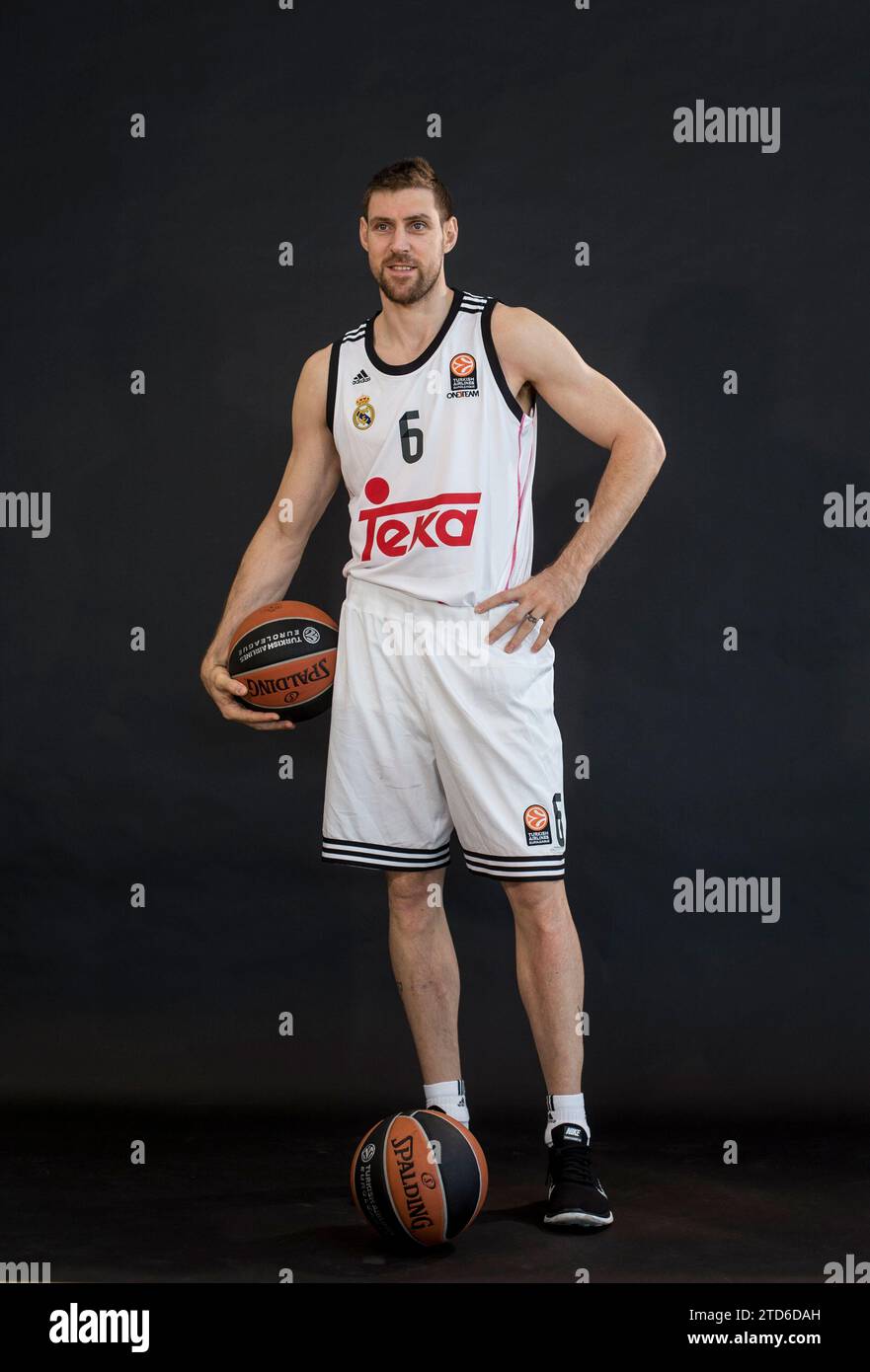 Madrid, October 2, 2014. Media day with Real Madrid basketball. In the ...