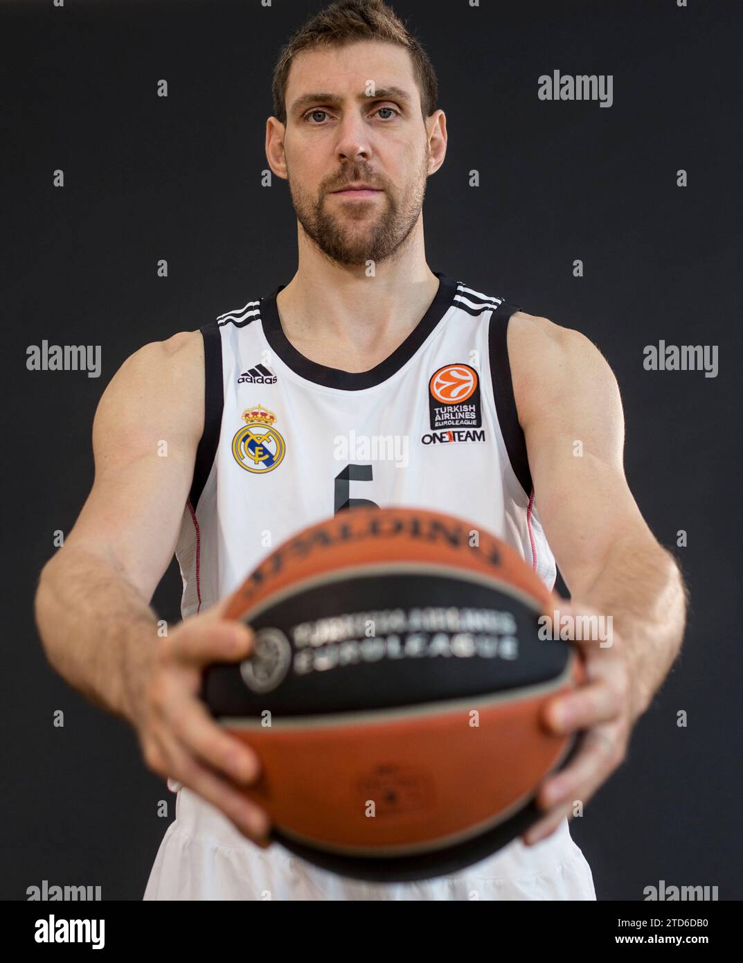 Madrid, October 2, 2014. Media day with Real Madrid basketball. In the ...