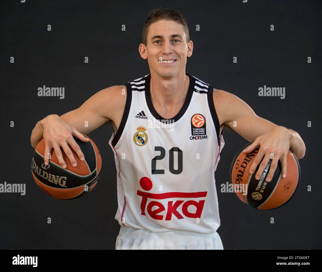 Madrid, October 2, 2014. Media day with Real Madrid basketball. In the ...