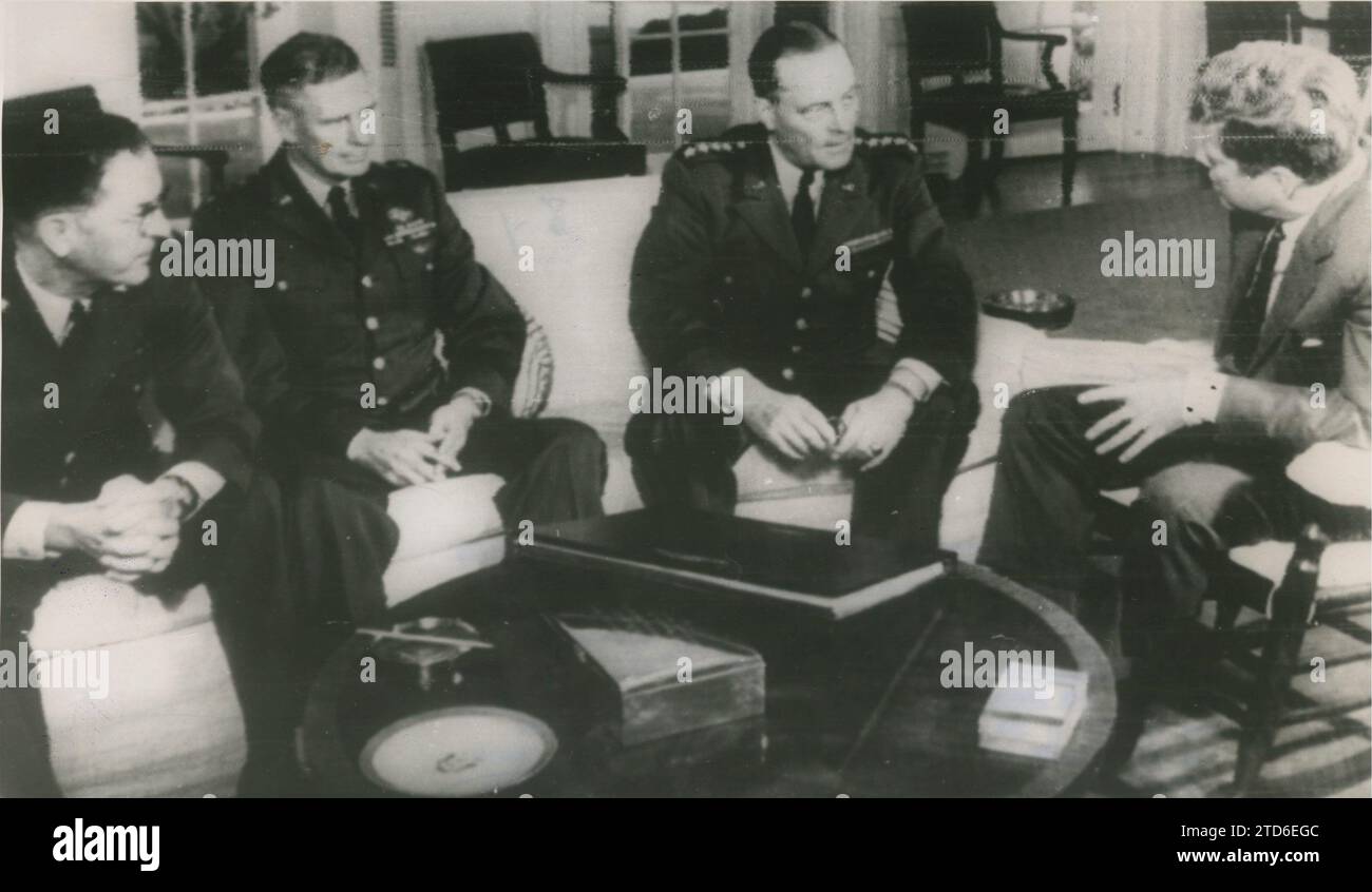 12/31/1961. President Kennedy, sitting in his Favorite Rocking Chair ...