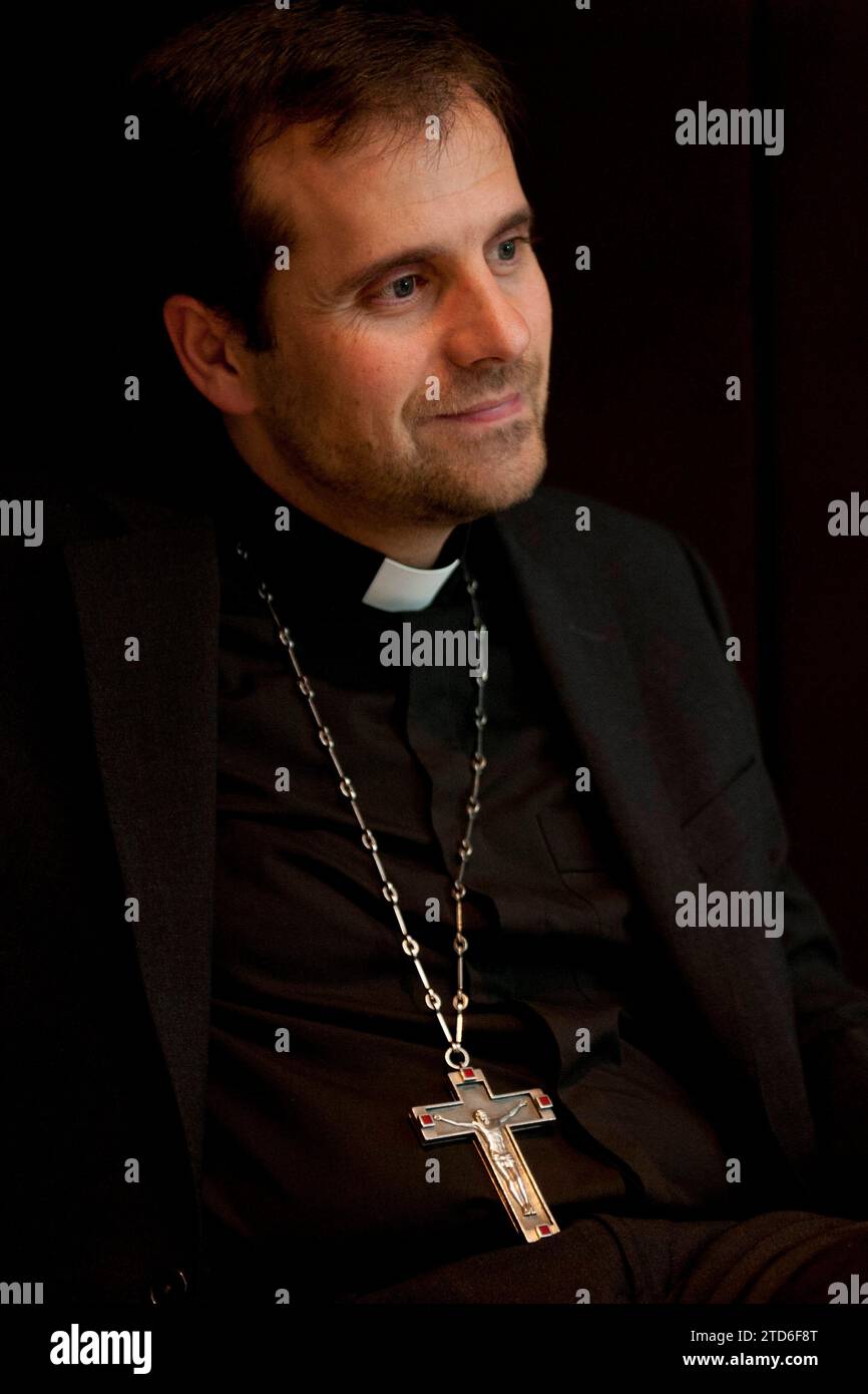 Madrid, 11/24/2011. Interview with the bishop of Solsona, Xavier Novell ...