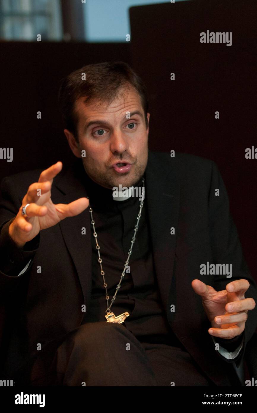 Madrid, 11/24/2011. Interview with the bishop of Solsona, Xavier Novell ...