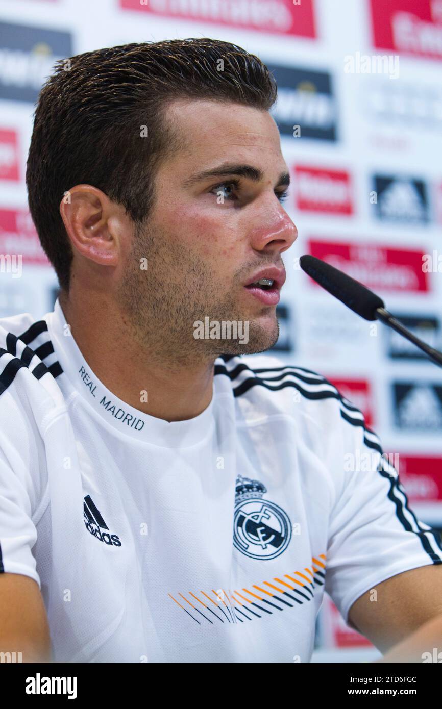 July 16, 2013. Press conference by Nacho, Real Madrid player Photo ...