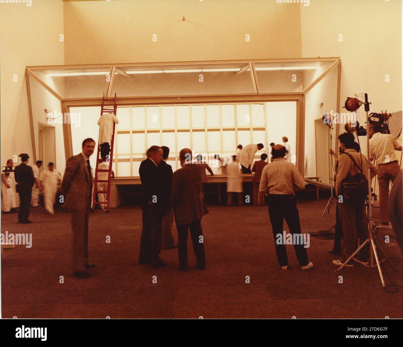 Madrid, October 1981. The Lucas Jordán room, which is being specially ...