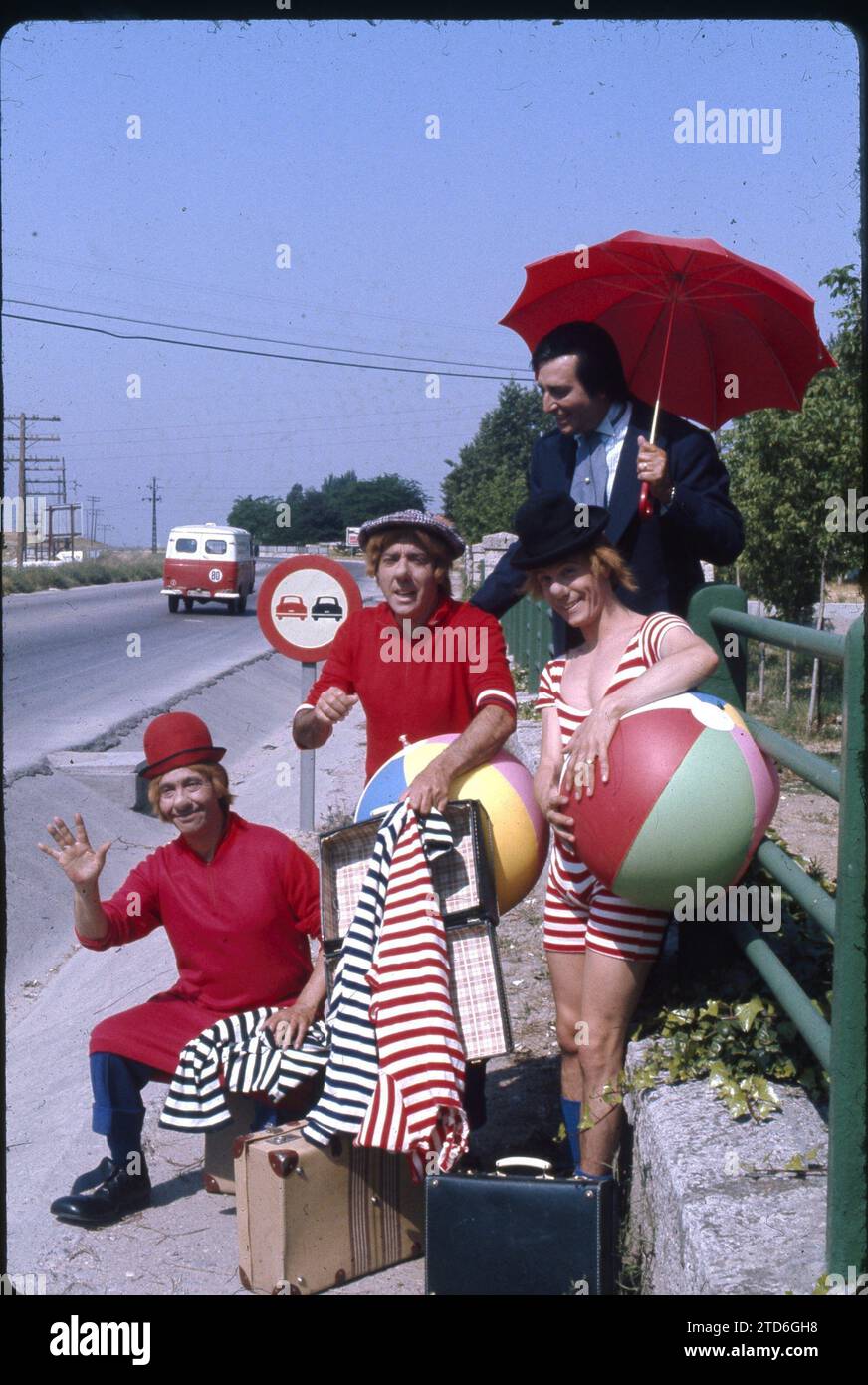 12/31/1974. ABC Production. An image of the TV clowns, Gaby, Fofó ...