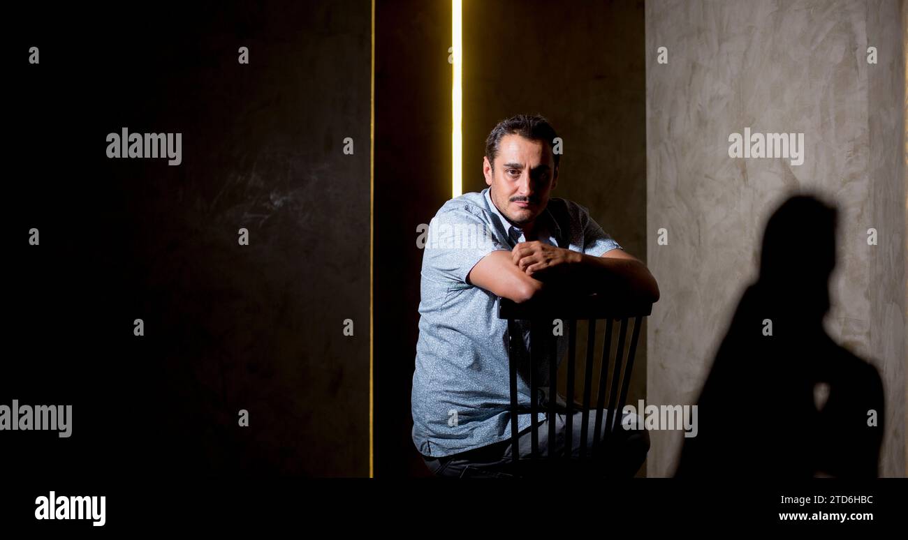 Madrid, 09/10/2015. Interview with theater director Gabriel Olivares ...