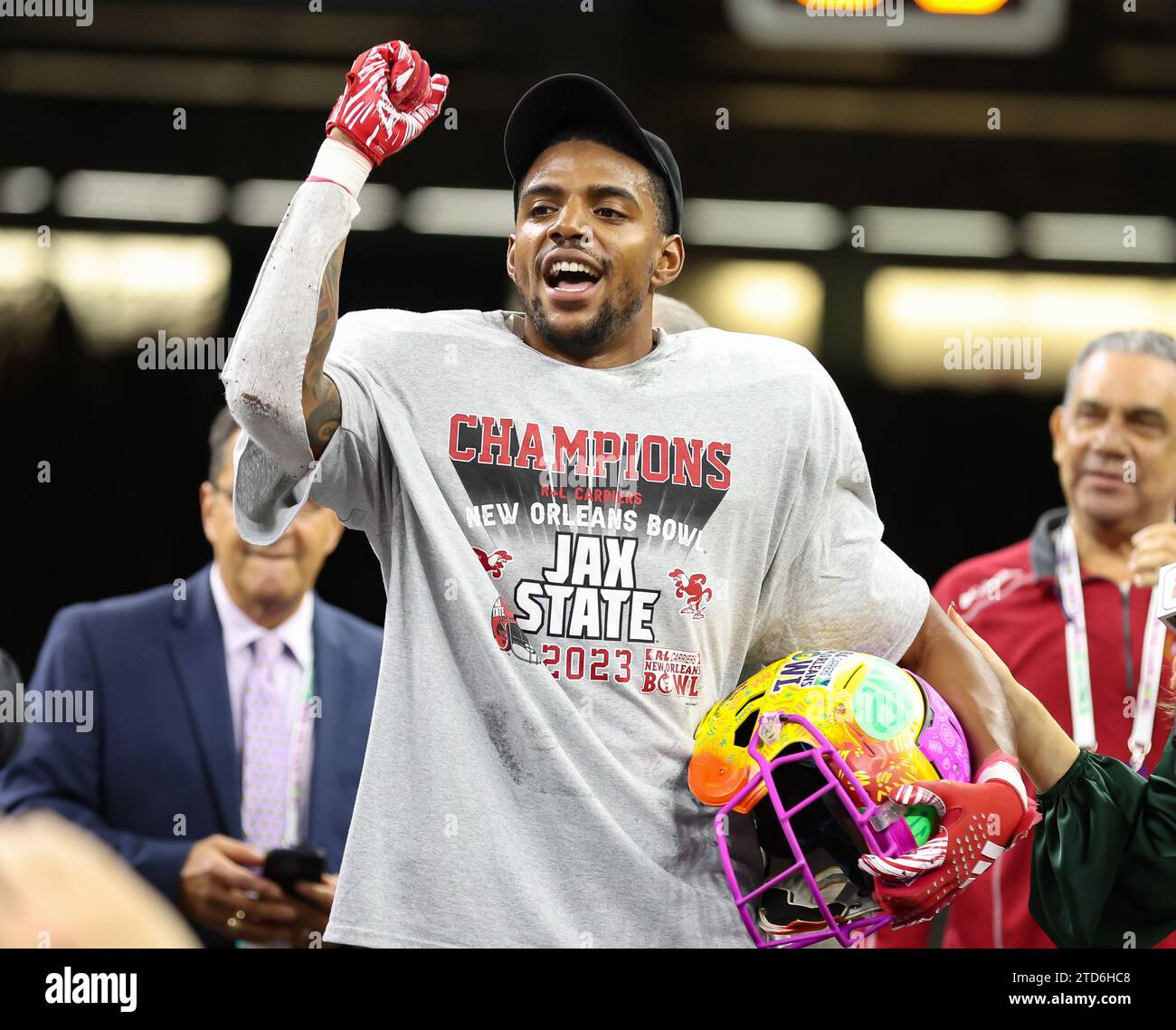 December 16, 2023: Jax State's Ron Wiggins (26) is named the game MVP ...