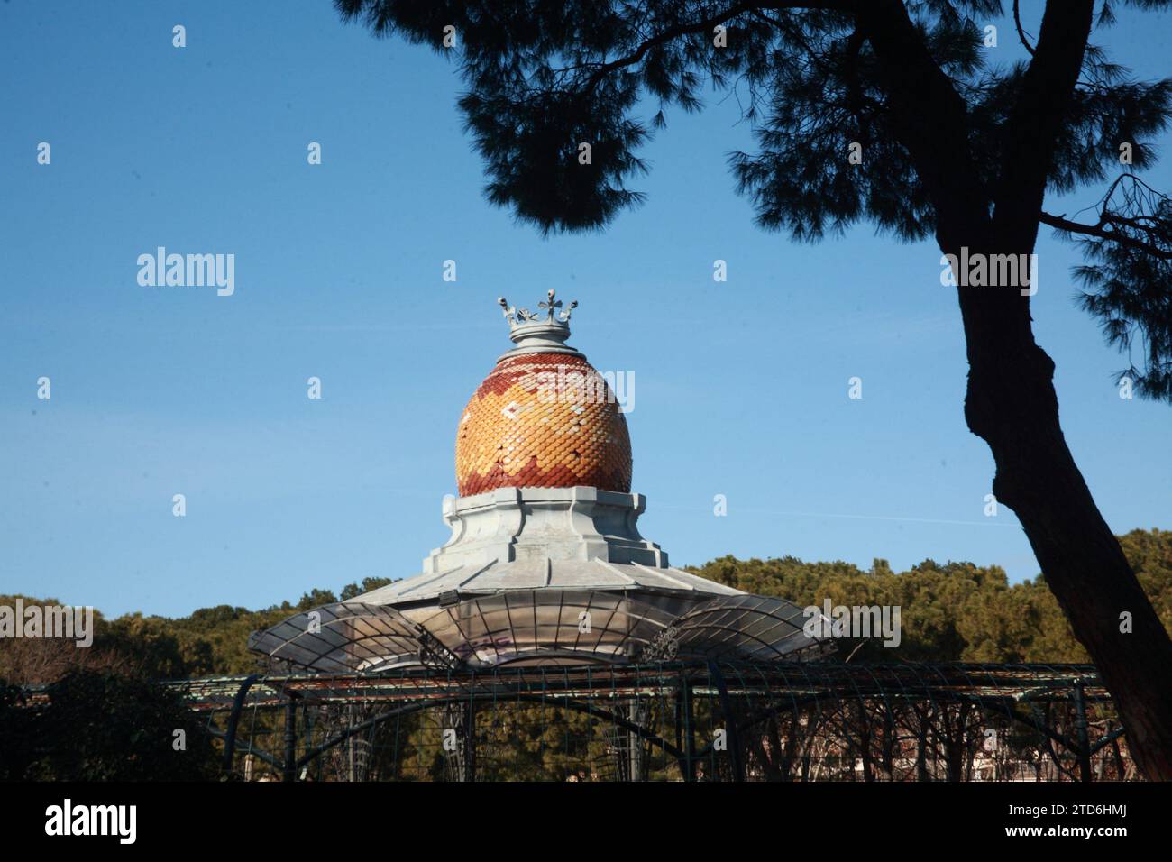 Saragossa. 01/21/2013. Bandstand made in 1908 by José and Manuel ...