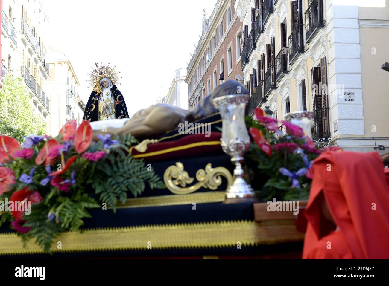 Madrid, 04/04/2015. Holy Week, Holy Saturday. Procession of Our Lady of ...