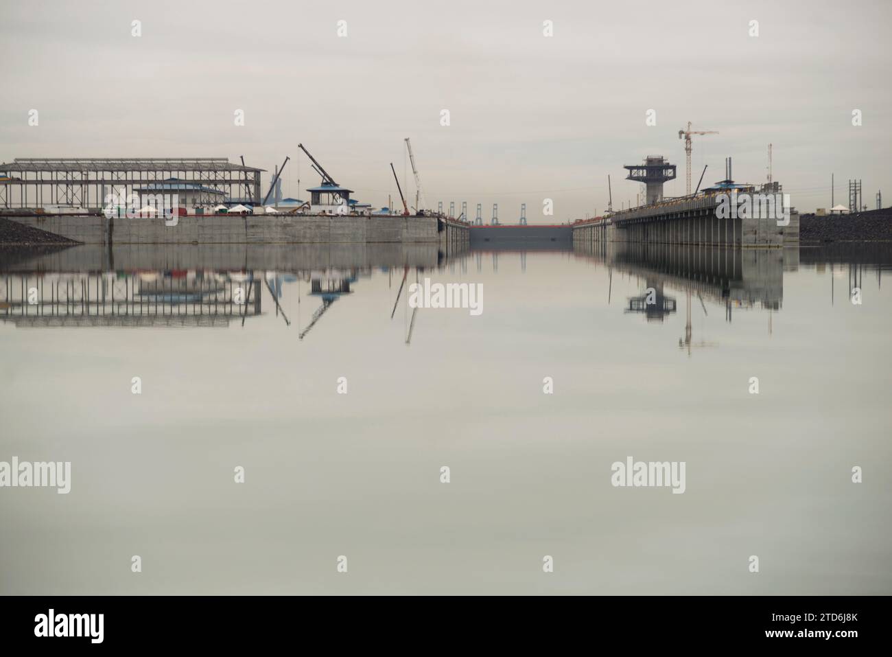Panama, 09/11/2015. Panama Canal, project under construction. In the ...
