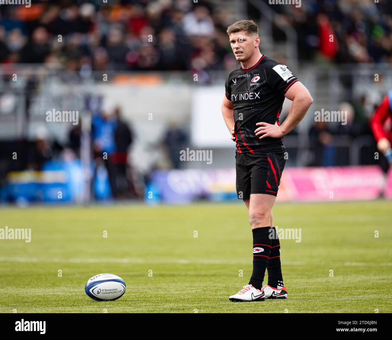 LONDON, UNITED KINGDOM. 16th, Dec 2023. Owen Farrell of Saracens (Capt ...