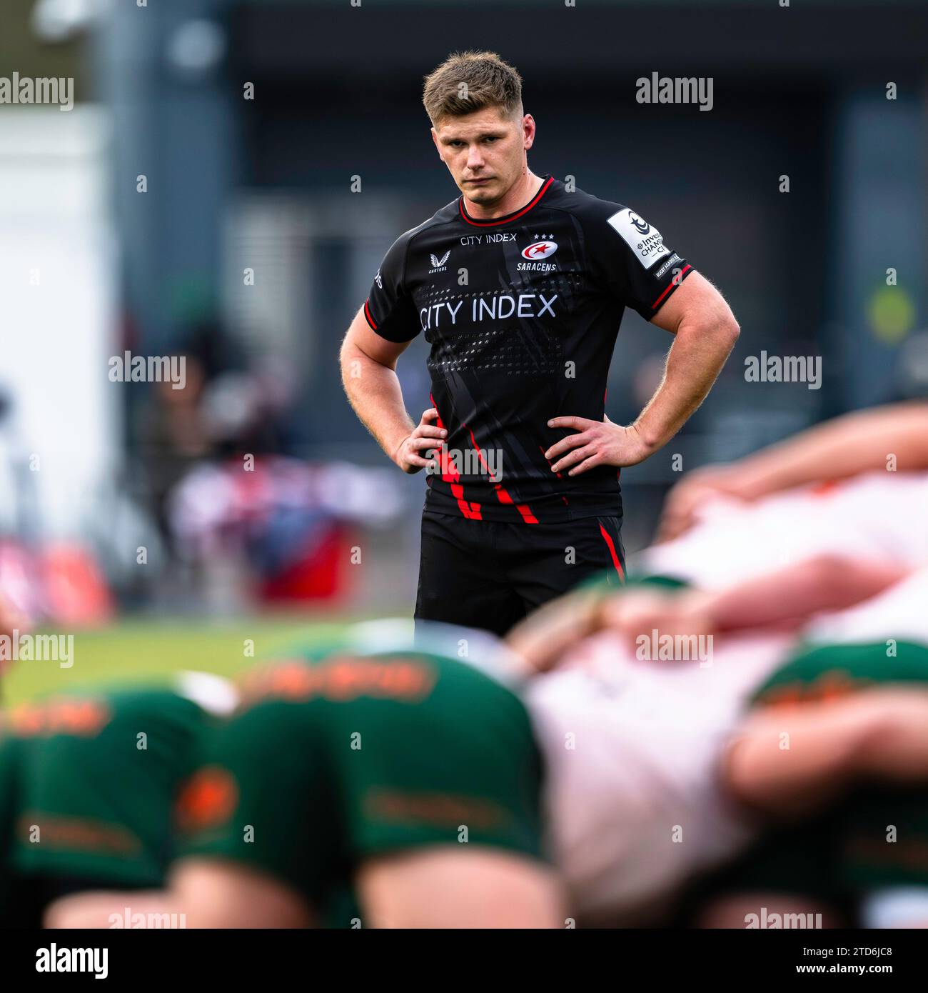 LONDON, UNITED KINGDOM. 16th, Dec 2023. Owen Farrell of Saracens (Capt ...