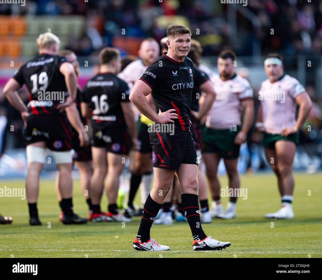 LONDON, UNITED KINGDOM. 16th, Dec 2023. Owen Farrell of Saracens (Capt ...