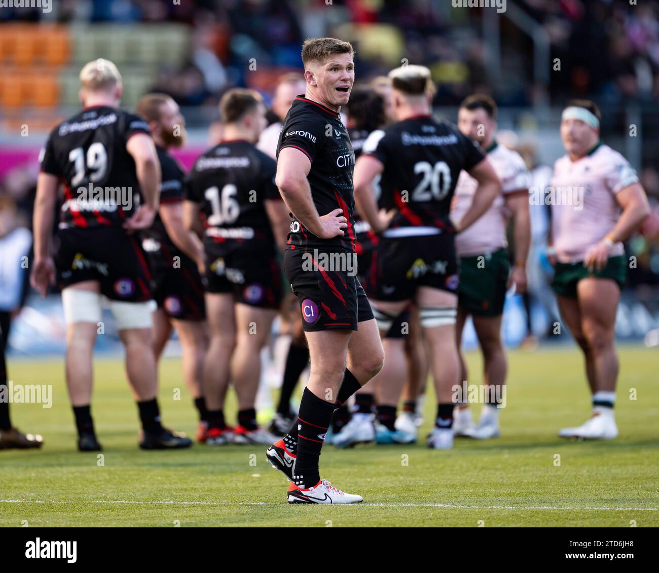 LONDON, UNITED KINGDOM. 16th, Dec 2023. Owen Farrell of Saracens (Capt ...