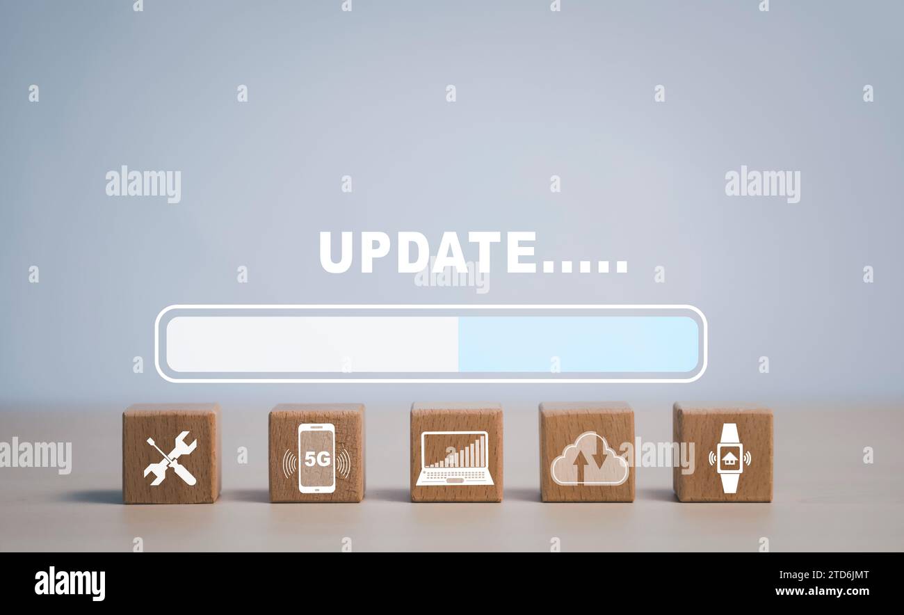 Application upgrade icon concept hi-res stock photography and images ...