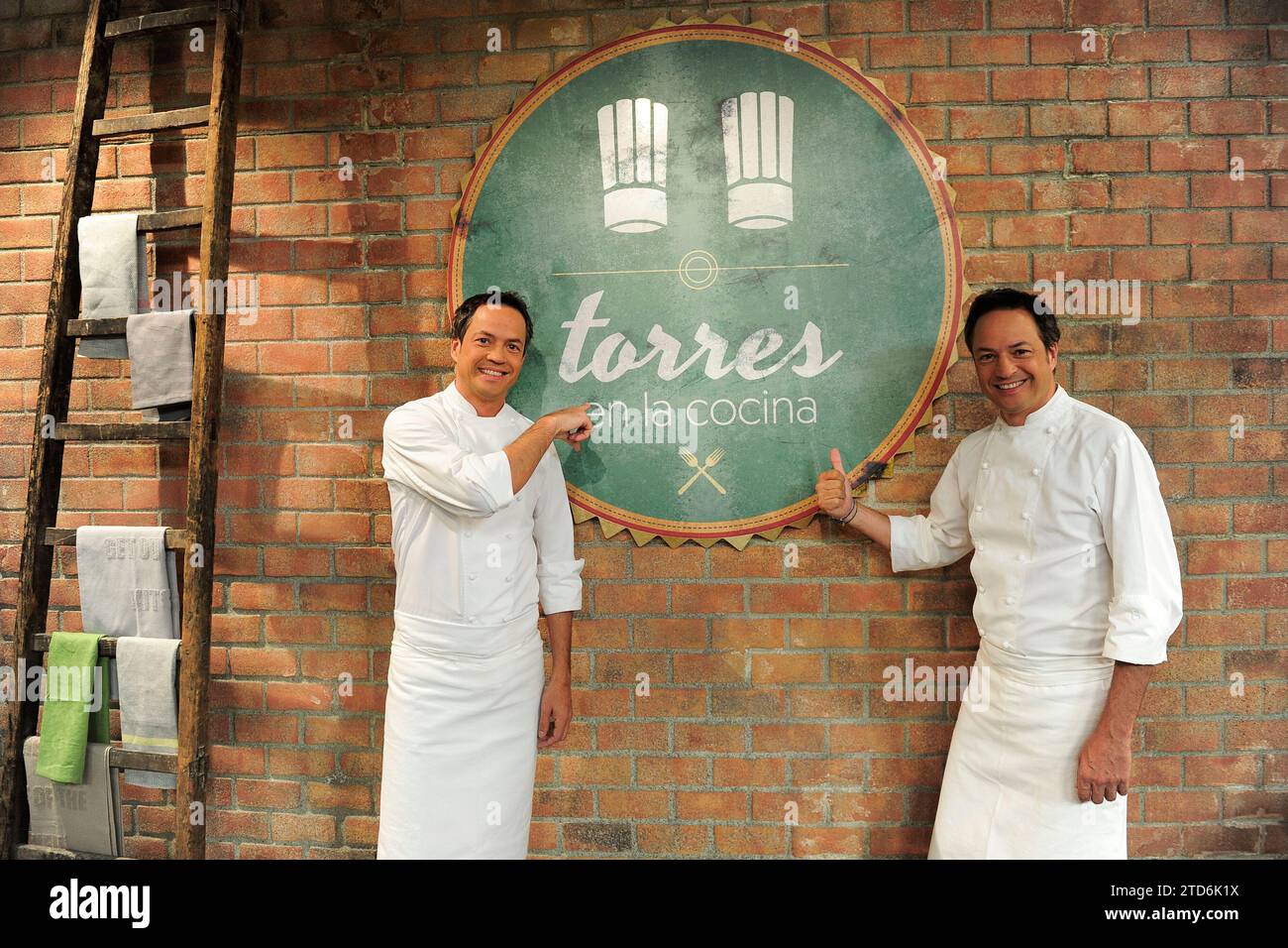 Barcelona, 08/28/2015. Interview with the Torres brothers, on the set ...