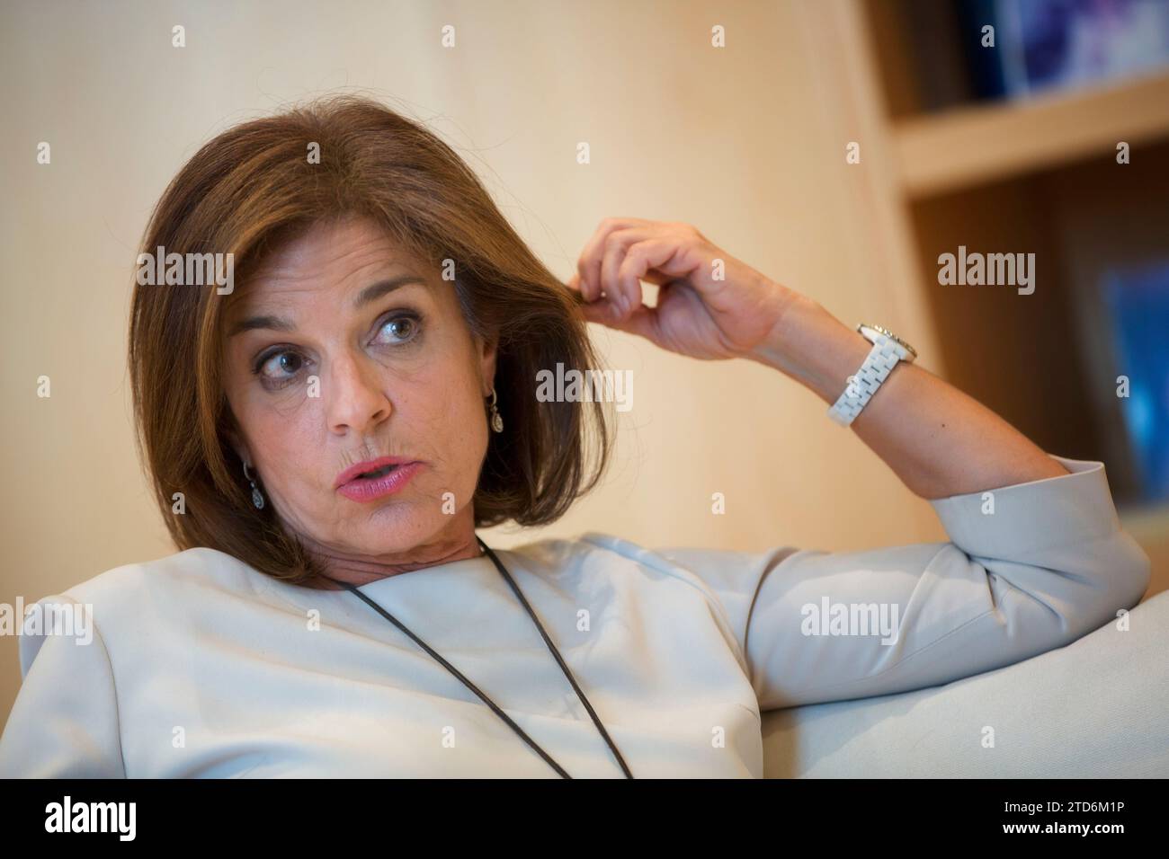 Madrid, 03/18/2015. Interview with Ana Botella, mayor of Madrid. Photo ...