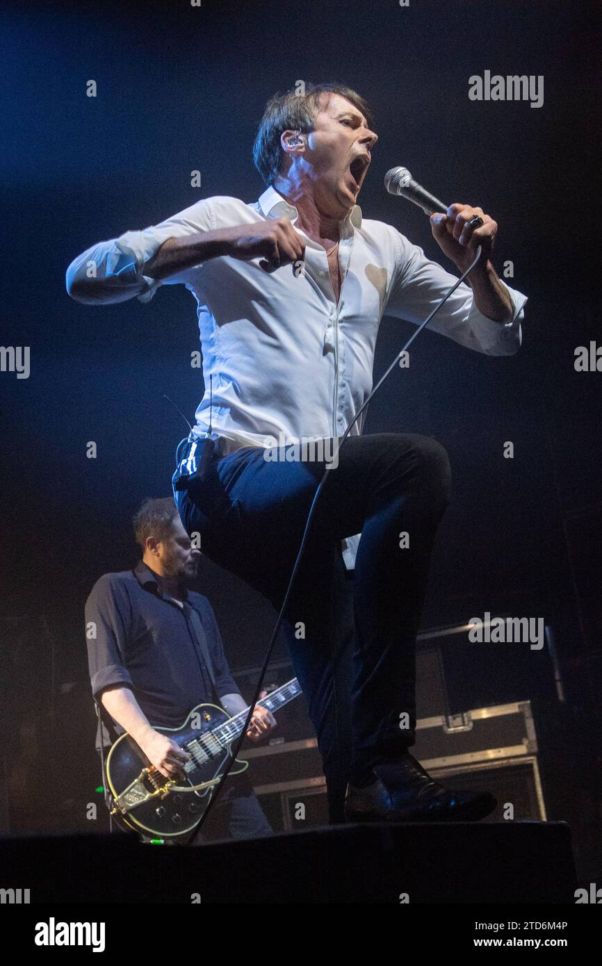 London, UK. 16 Dec 2023. Lead singer Brett Anderson of English rock ...