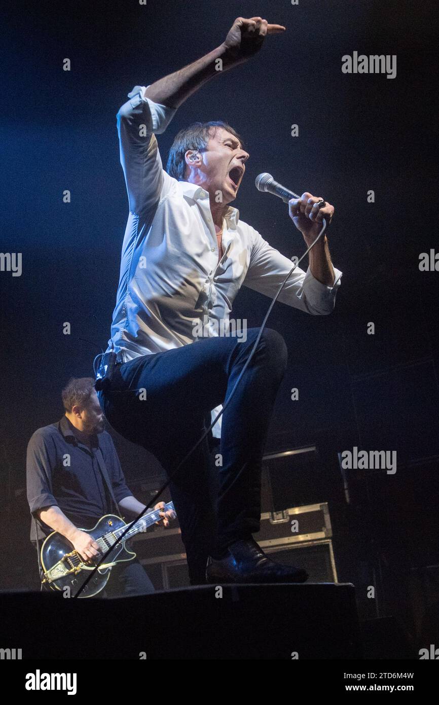London, UK. 16 Dec 2023. Lead singer Brett Anderson of English rock ...