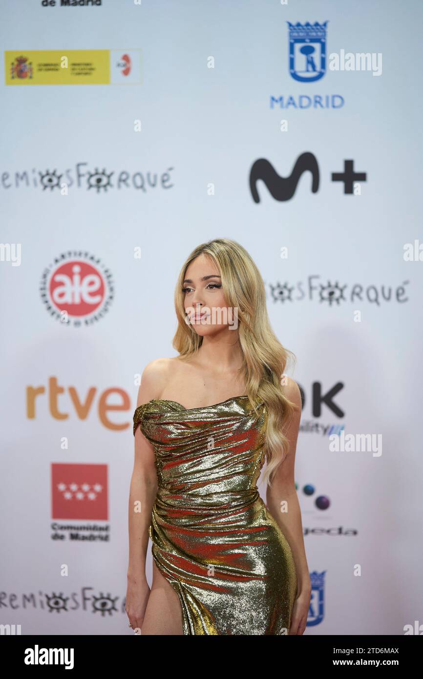 Madrid. Spain. 20231216, Ana Mena attends 29th Jose Maria Forque Awards ...