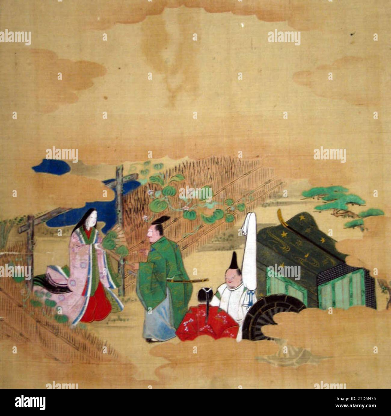 Scene from The Tale of Genji: Chapter 4, "Evening Face" (Yugao) 1947 by ...