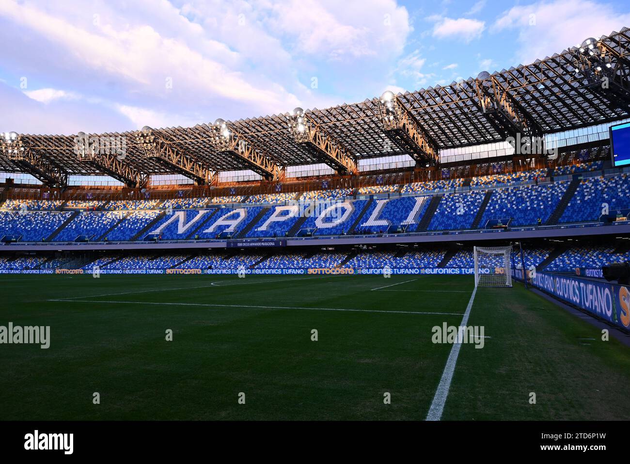 Naples, Italy - Sunday 16th Dec. 2023: General view inside Diego ...