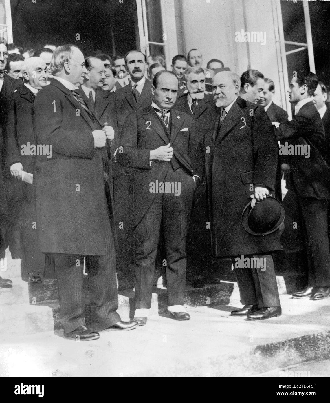 11/30/1922. The Lausanne conference Lord Curzon (1), Mr. Mussolini (2 ...