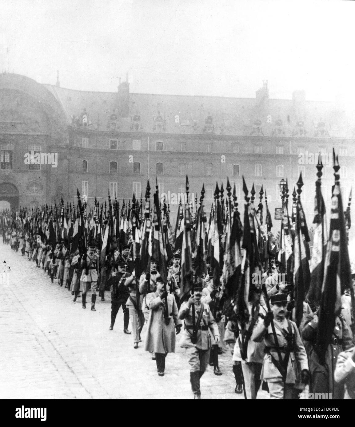 11/16/1922. Paris. Commemoration of the Armistice. The Flags of the ...
