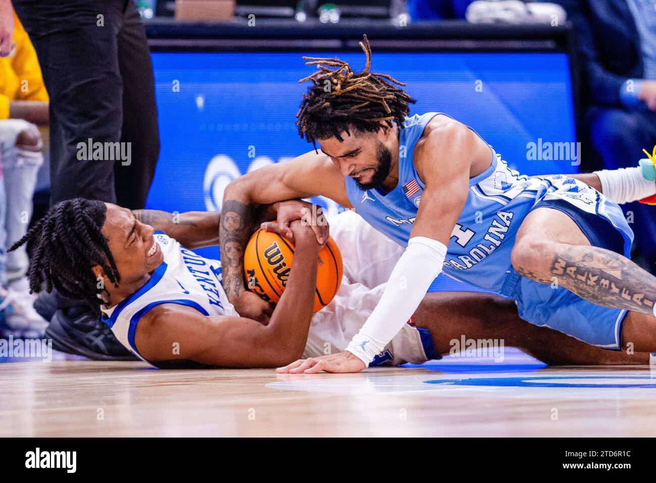 December 16, 2023: Kentucky Wildcats guard Rob Dillingham (0) and North ...