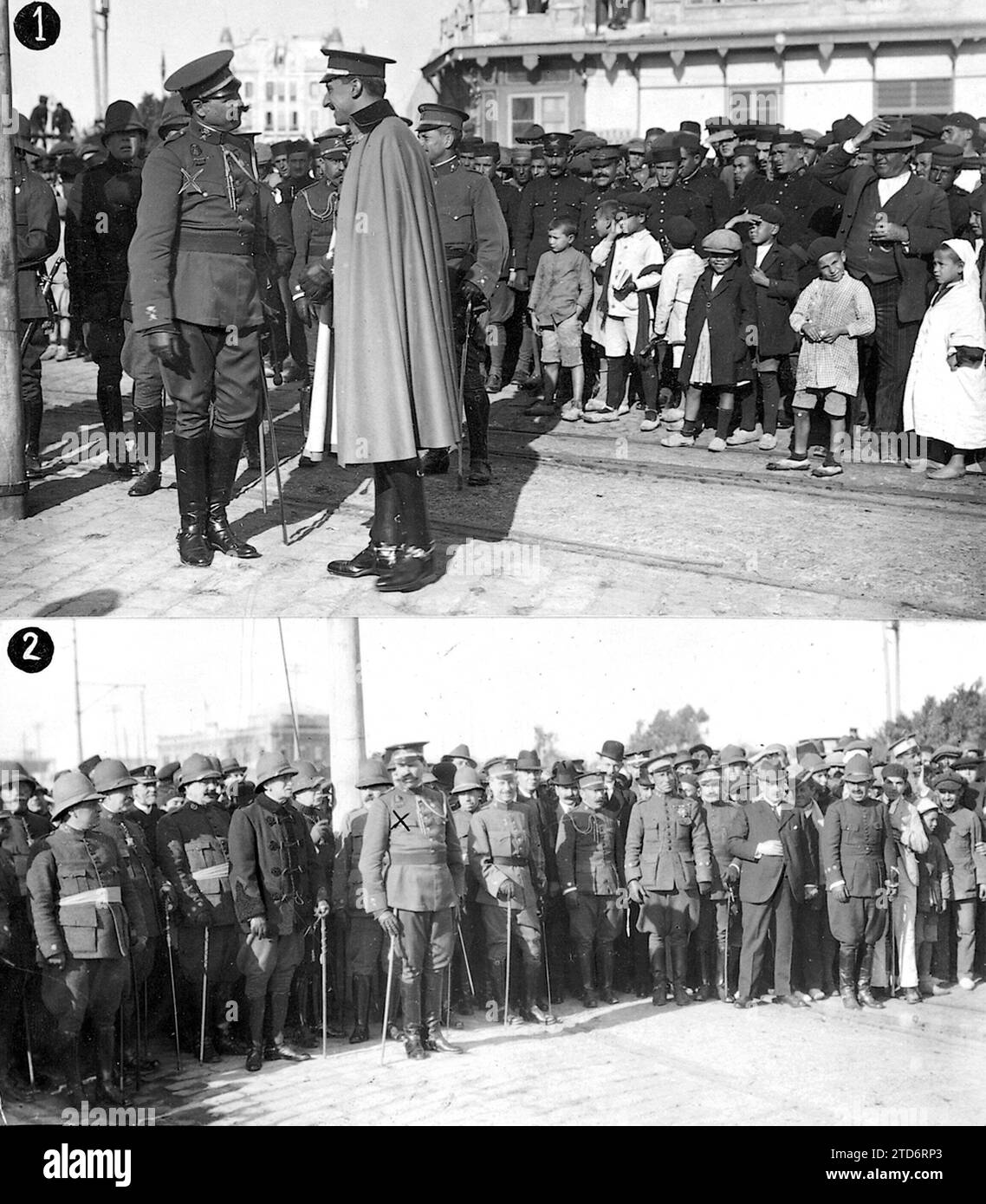 01/31/1920. Melilla. Arrival of General Fernandez Silvestre 1, Rivera's ...