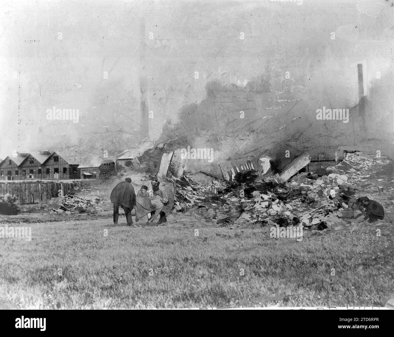 07/31/1907. Formidable Explosion. Doemitz sur Ebe (Germany). The ...