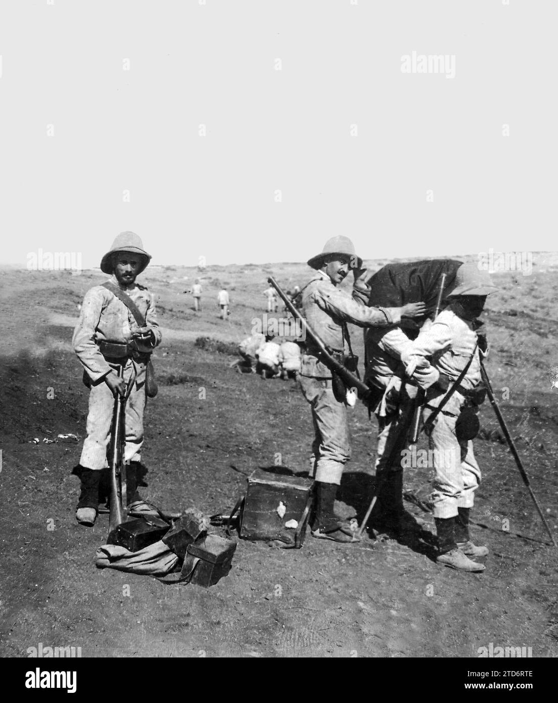 08/31/1909. The Soldiers of the Topographic Brigade. A group of ...