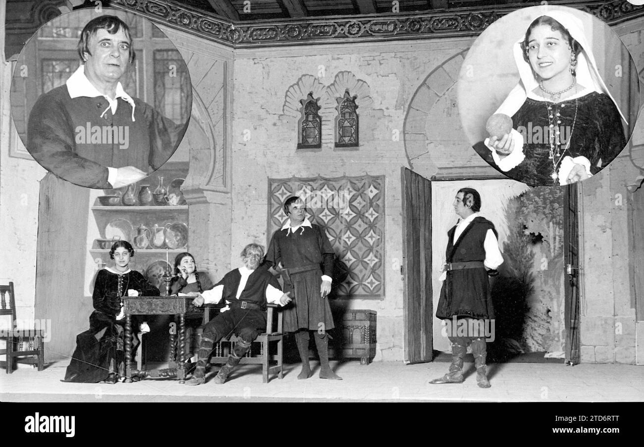Madrid. 12/21/1923. At the Center Theater. A scene from López Marin's ...
