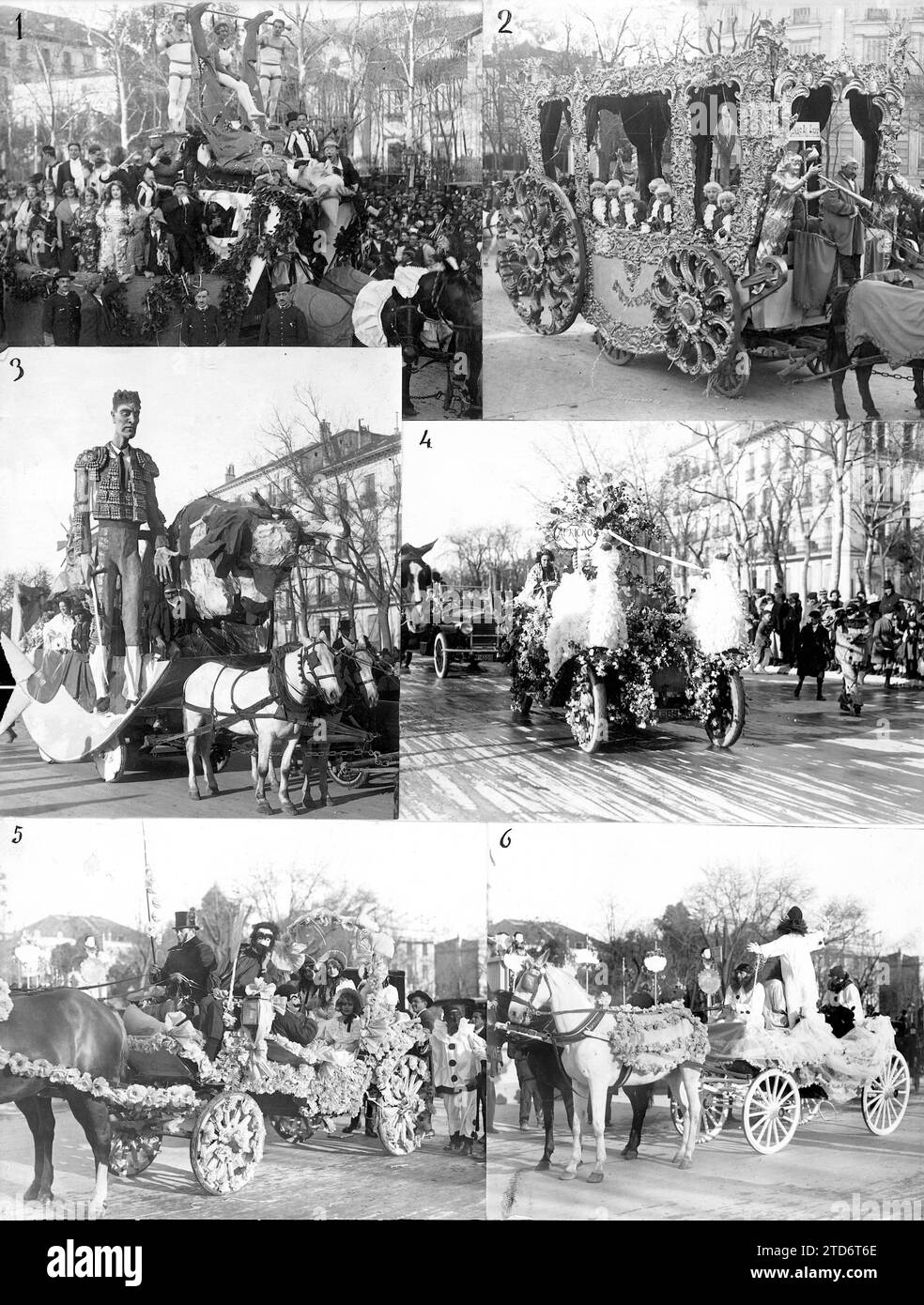 01/31/1923. Madrid. Carnival Cars and Floats Contest. floats; 1 ...