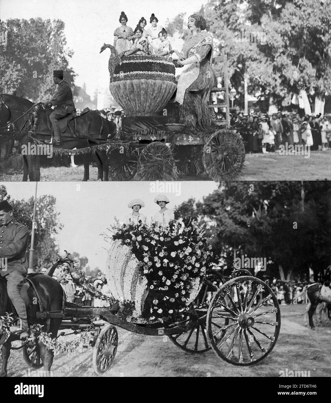 Battle of flowers valencia Black and White Stock Photos & Images - Alamy