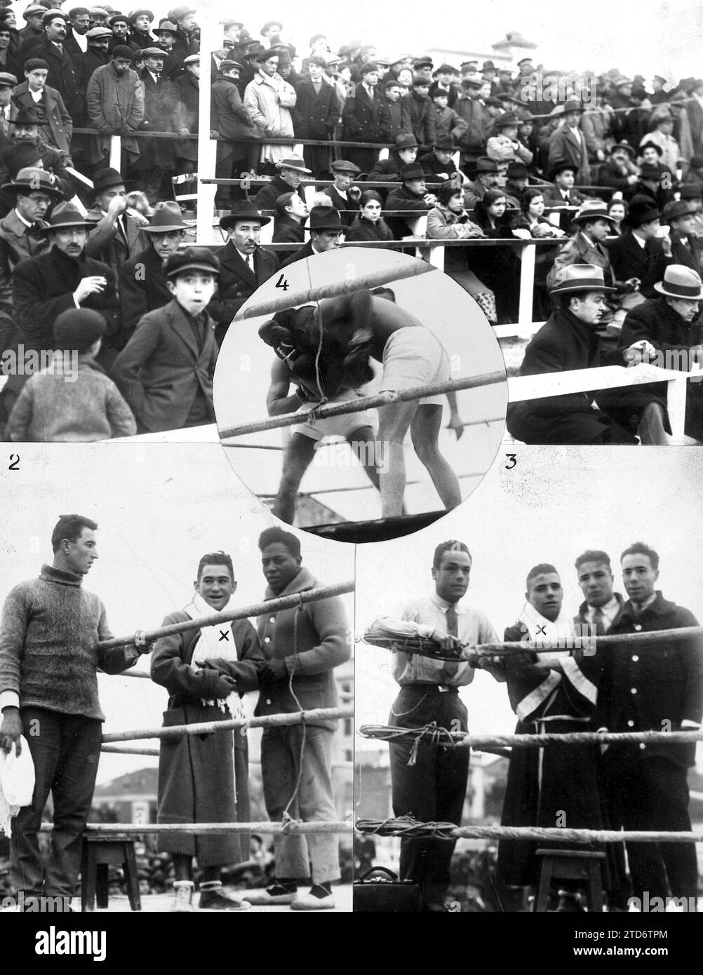 11/30/1925. Madrid. Boxing "Match" in the Racing field. 1. The wife of ...