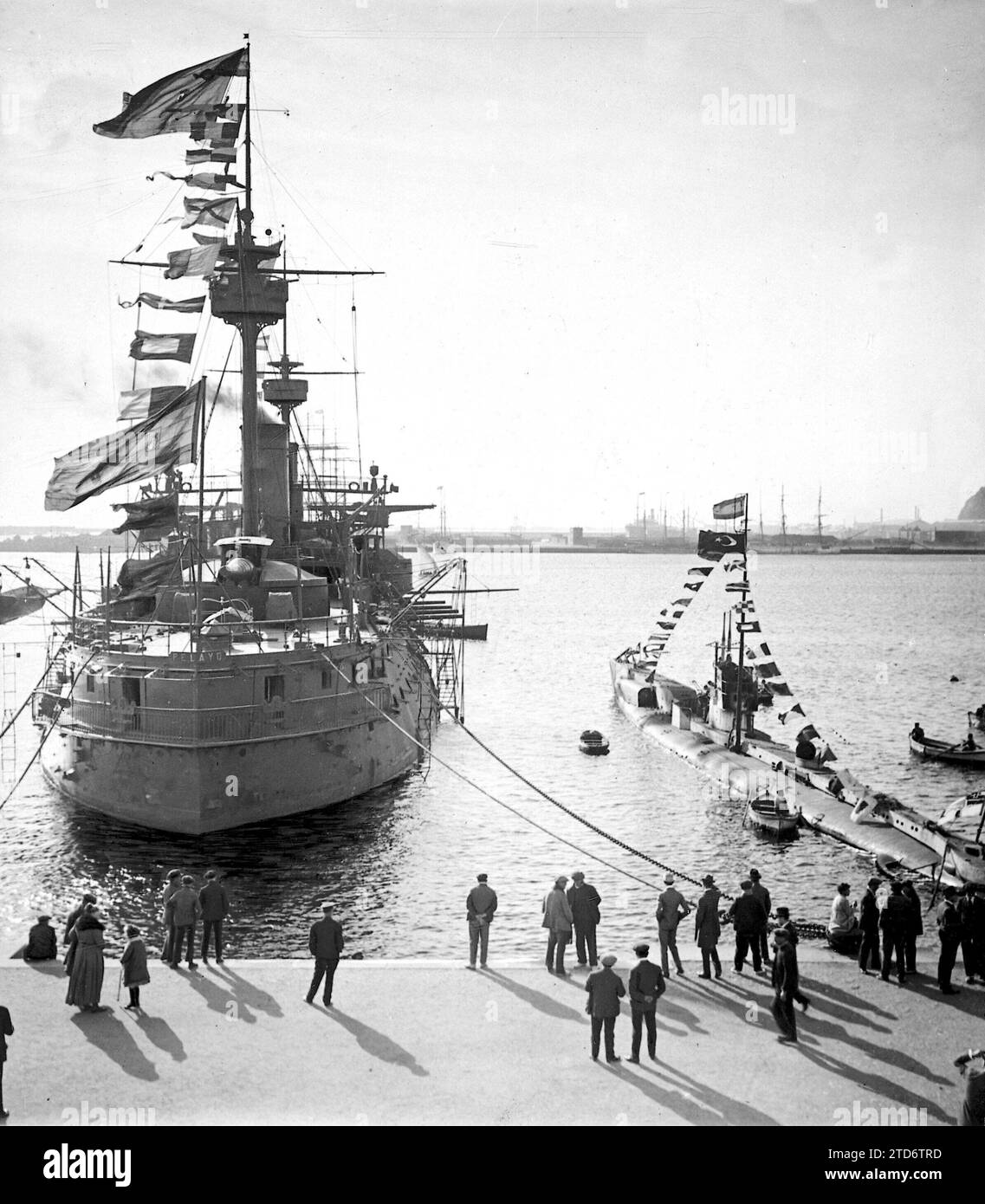 Spanish battleship pelayo Black and White Stock Photos & Images - Alamy